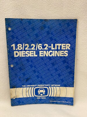 Chevrolet Productivity PRO TECH Diesel Engines 1981 Manual Catalog ...