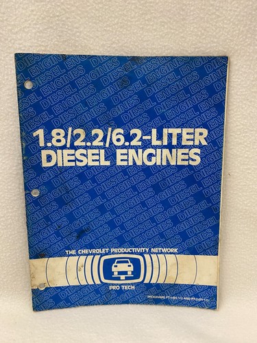 Chevrolet Productivity PRO TECH Diesel Engines 1981 Manual Catalog ...