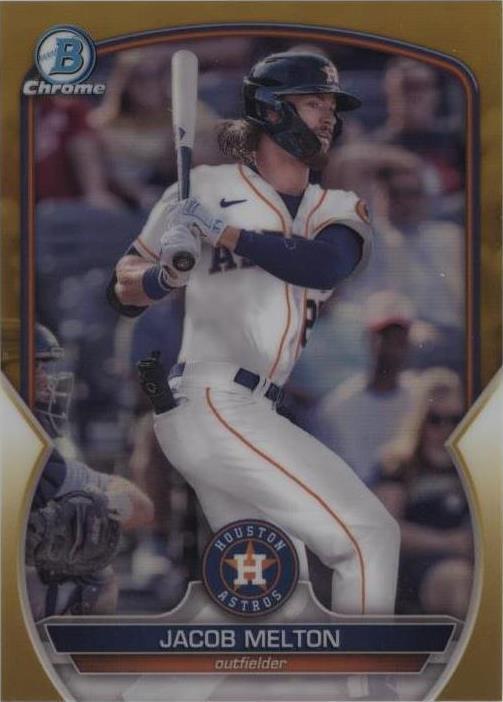 2023 Bowman Chrome - Prospects Jacob Melton #BCP-196 Gold Refractor /50 ...