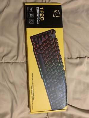 T-Wolf T20 Rainbow Blacklit Gaming Keyboard - Brand New in Box | eBay