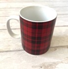 Red & Black Buffalo Check Plaid Oversized Coffee Mug 20oz Hot Beverage ...