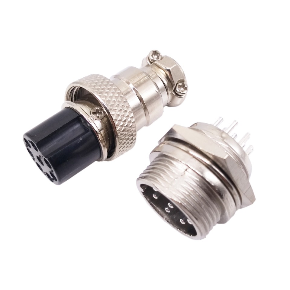 US Stock 5 Pair Aviation Plug 8 Pin Male Female Panel Wire Connector ...