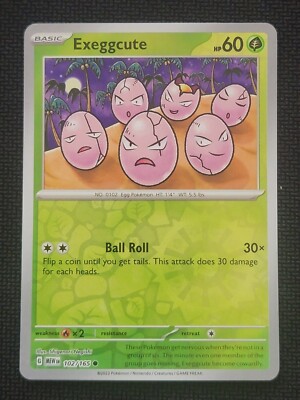 Exeggcute 102/165 Reverse Holo 151 Scarlet Violet Pokémon TCG_NM_US ...