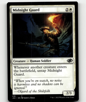 MTG Midnight Guard Jumpstart 2022 Common | eBay