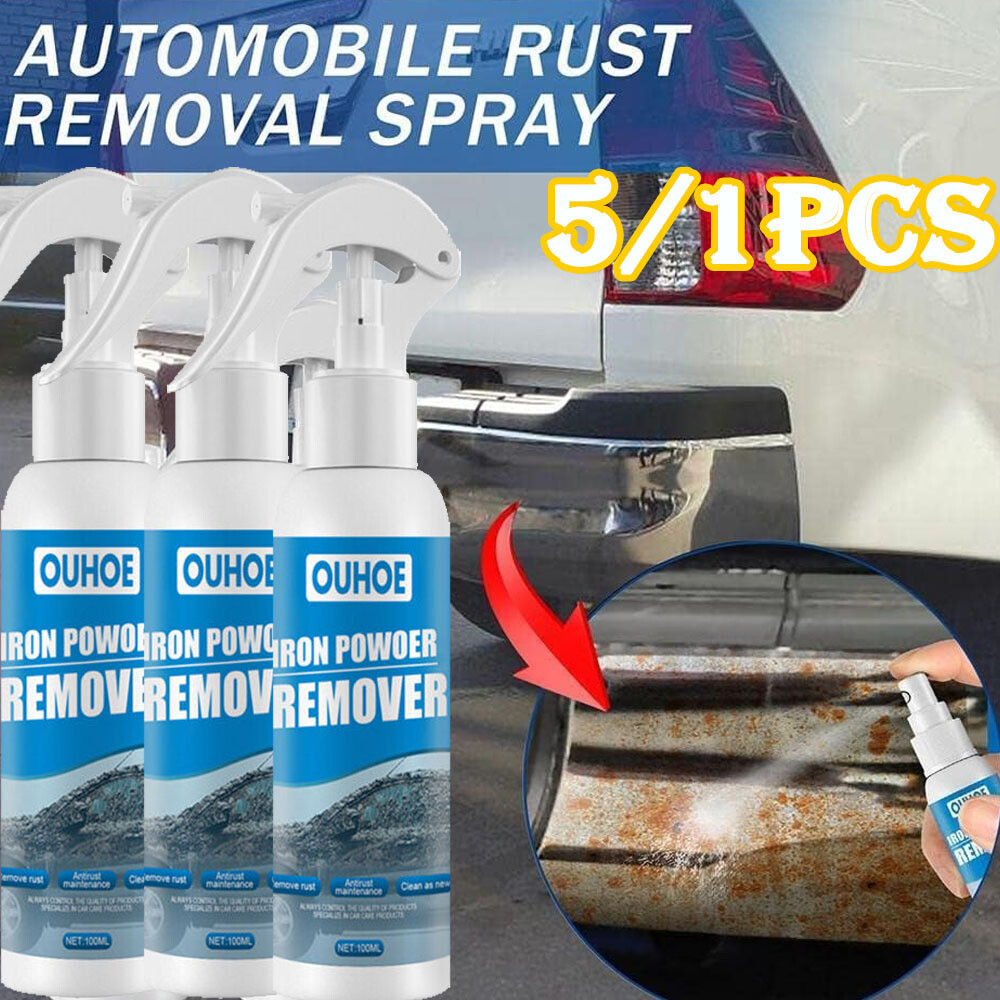 5/1PCS Iron Powder Remover Car Rust Removal Spray Rust Out Rust ...