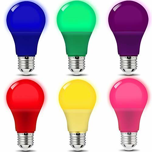 A19 Led Colored Light Bulbs 5watts 40w Equivalent E26 Base For Wedding ...