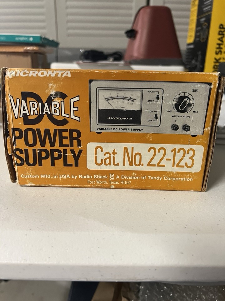 Variable DC Power Supply Micronta – Radio Shack #22-123 – Tested - Qwik ...