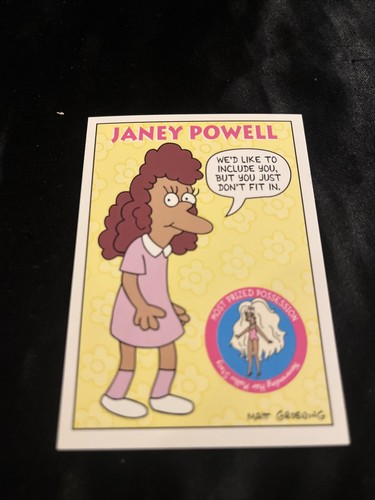 Janey Powell 1993 Skybox Simpsons Character Card #S14, NM-MT | eBay