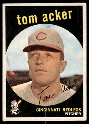 1959 Topps Tom Acker Cincinnati Redlegs #201 | eBay