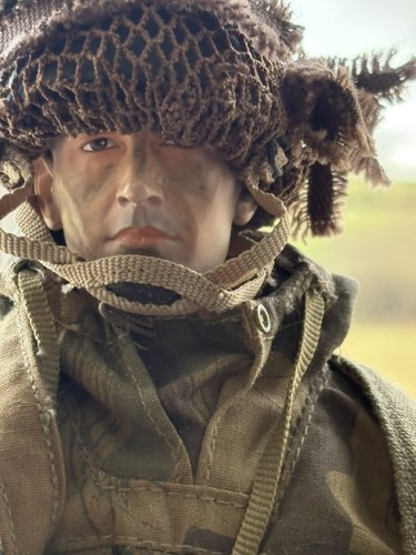 Dragon Action Man British ww2 paratrooper regiment 1/6 arnhem bren gun ...