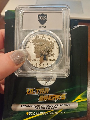 2024-S PCGS PR70 PEACE SILVER DOLLAR REVERSE PR ULTRA BREAKS LABEL | eBay