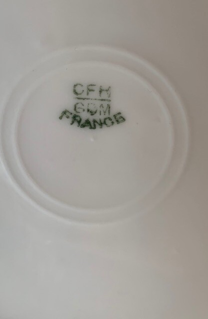 Antique Limoges France CFH GDM Plate Floral 7.8" 1891-1898th | eBay