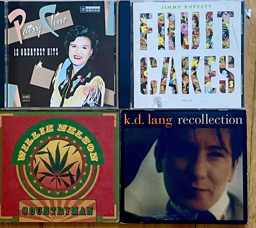 Cd Lot KD Lang Recollection Willie Nelson Countryman Jimmy Buffet Patsy ...