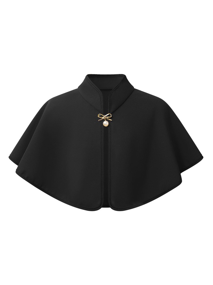 Kids Girl's Wraps Shawl Princess Cape Flower Dress Up Shoulder Cape ...