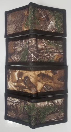 Realtree Camo Canvas and Genuine Brown Leather Bifold Wallet With RFID ...