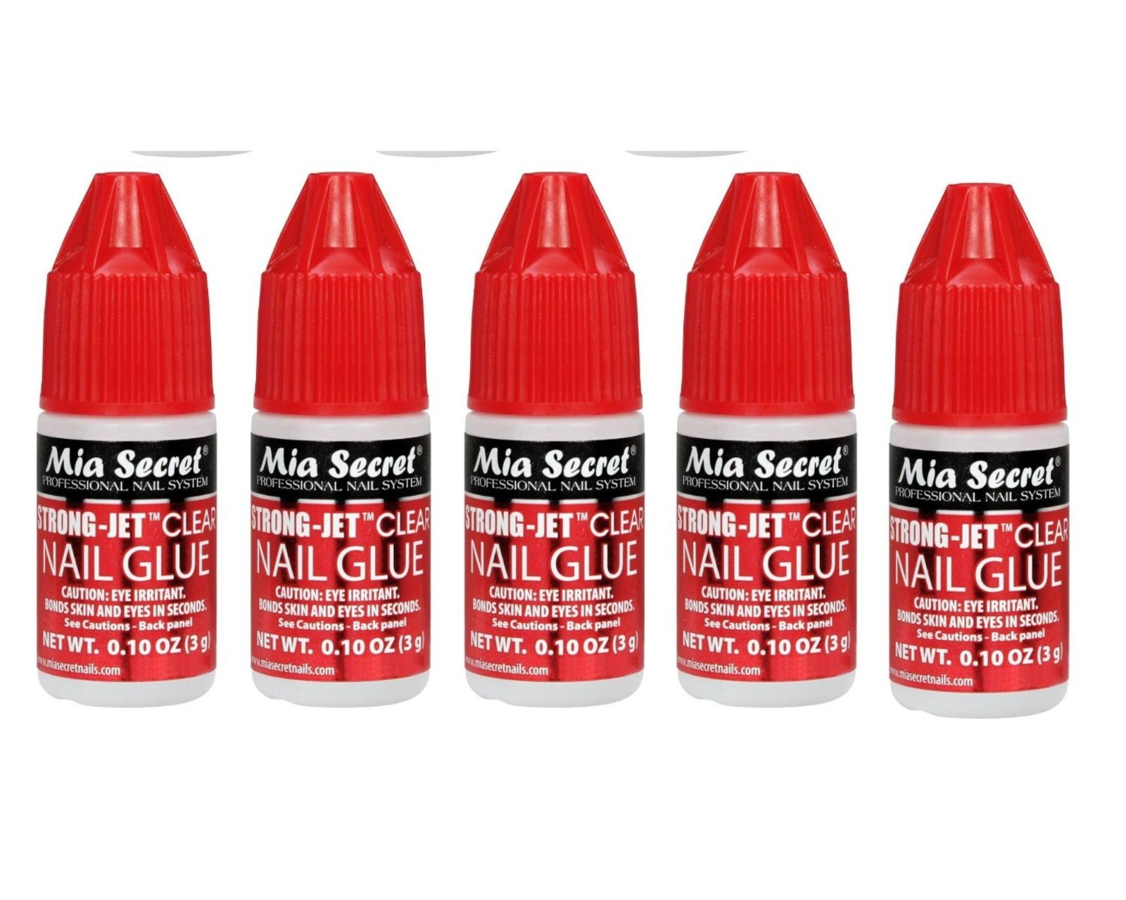Mia Secret Professional Nail System Nail Glue Clear (Strong Jet) 0.10oz ...