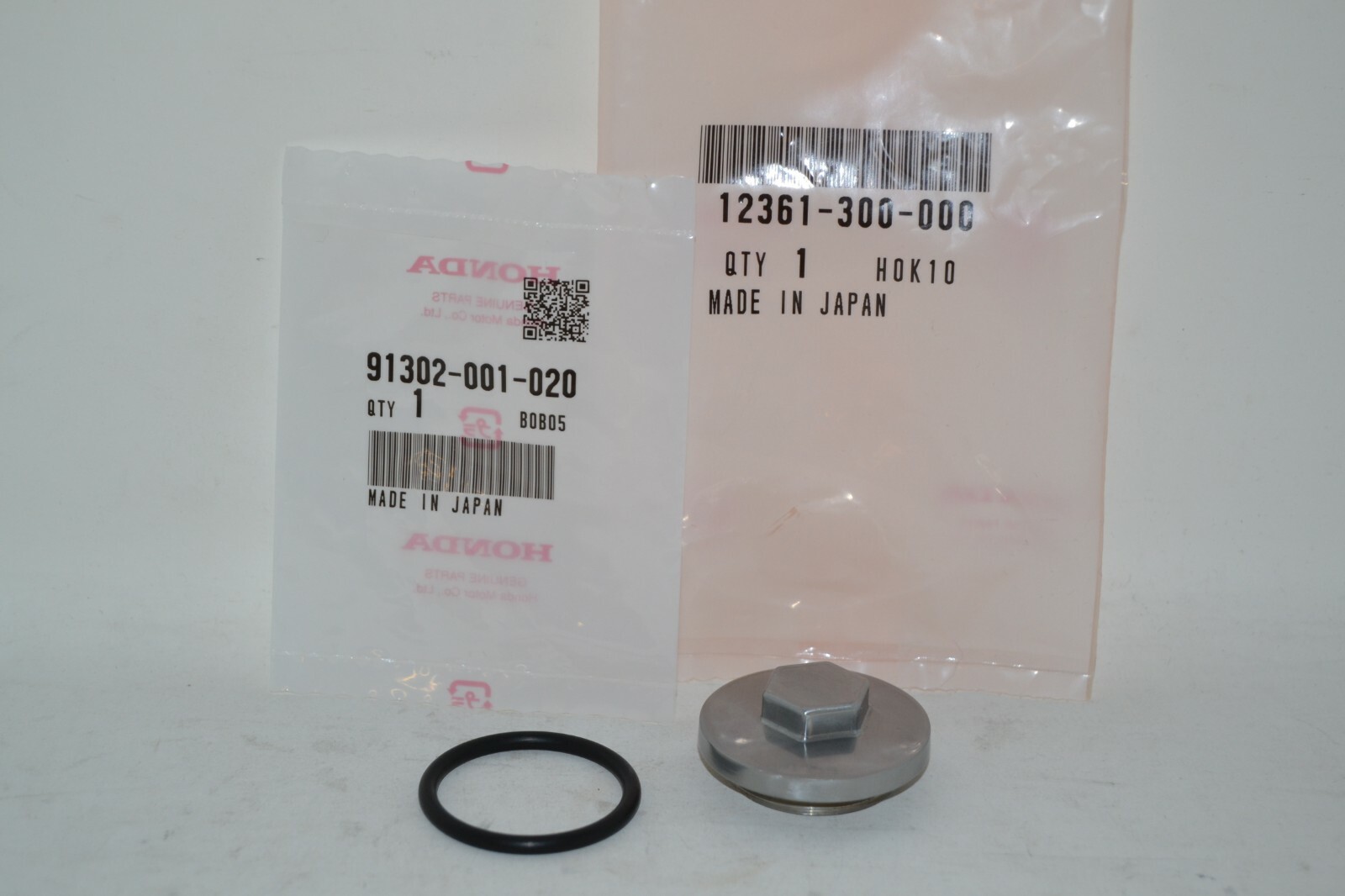 OEM Honda Cap Valve adj / w oring 12361-300-000 / 91302-001-020 ...