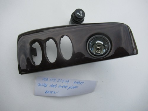 Porsche 911/996 Dash Switch Plate Trim 99655223404 RIGHT BROWN C#7 Isle ...