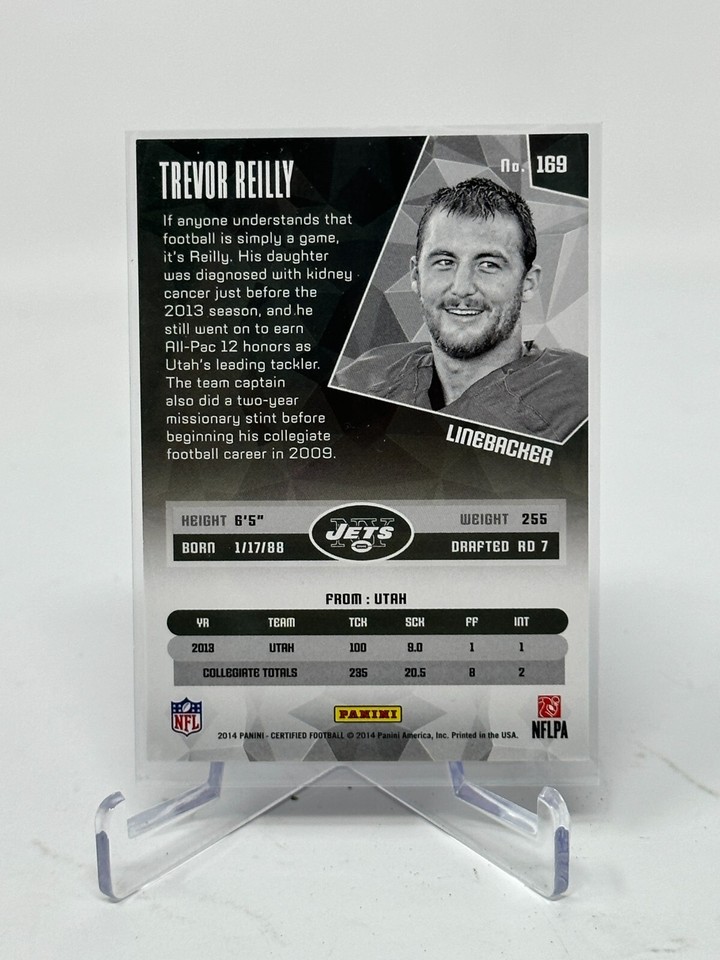 2014 Leaf Certified Football Trevor Reilly Rookie RC Card #169 #74/99 ...