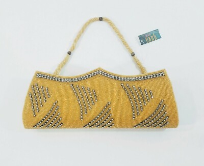 Yuva by Neerus Purse Clutch Rhinestones Gold Color, New With Tags | eBay