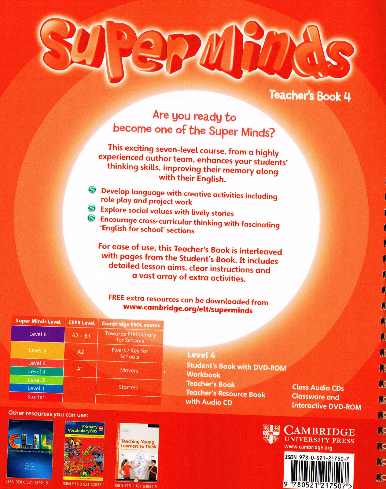 Cambridge SUPER MINDS Level 4 Teacher's Book @NEW@ 9780521217507 ...