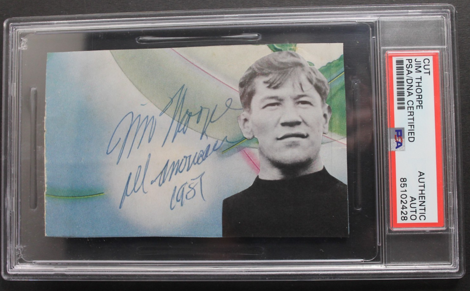 Jim Thorpe (d.1953) Autograph American Olympian Football Athlete Signed ...