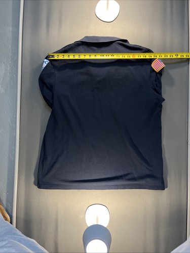 APG Asset Protection Group Security Polo Shirt Blue Badge Patches XL | eBay