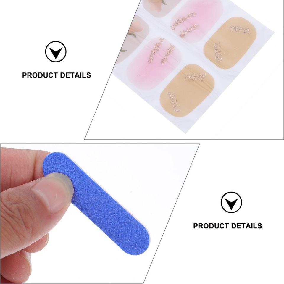 1 Set Nail Full Cover Stickers Fingernail Wraps Manicure Art Nail ...