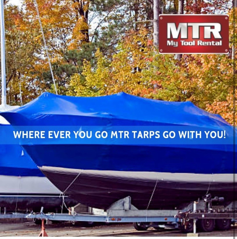 MTR 5 Mil Ultimate Poly Tarp 10ft X 20ft Blue Tarp Heavy Duty Tarp ...