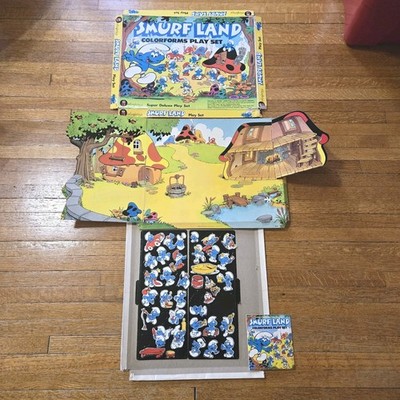 Vintage Smurf Land Colorforms Super Deluxe Play Set 1981 | eBay