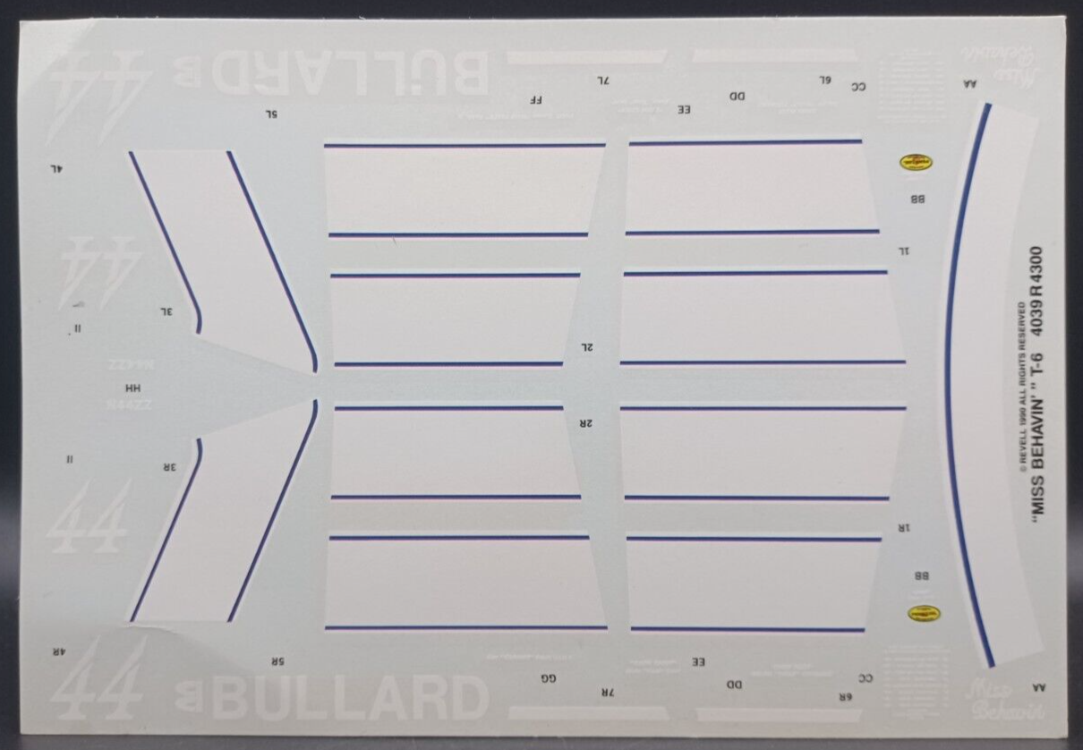 Revell | No. 4039 | 1:48 "Miss Behavin" T-6 Reno Racer Decals | eBay