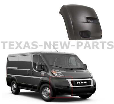 Fits 2019-2022 Ram ProMaster Right Front Bumper Side Cover Cap With ...