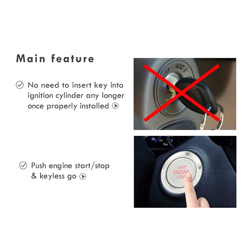 Easyguard push button start module compatible with OEM remote control ...