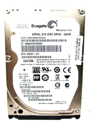 Seagate Momentus Thin 320GB ST320LT007 SATA 9ZV142-622 Laptop Hard ...