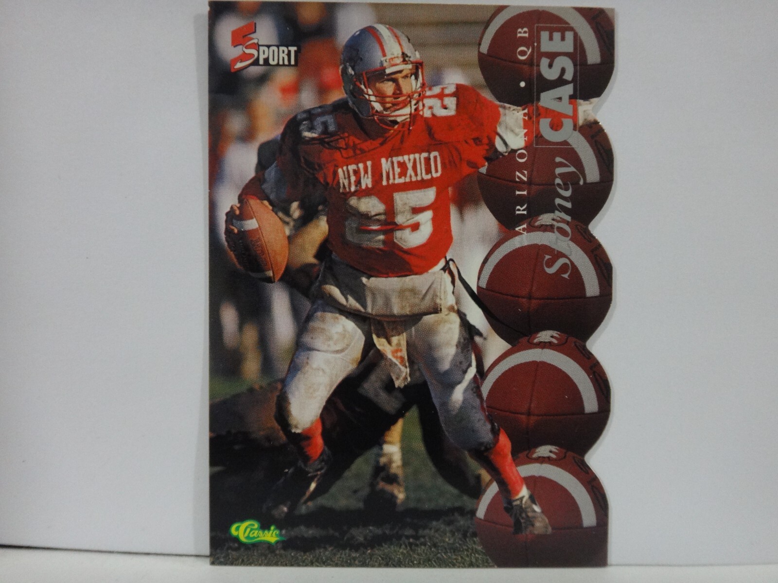 1995 Classic 5-Sport Die Cut #83 Stoney Case Rookie Arizona Cardinals ...