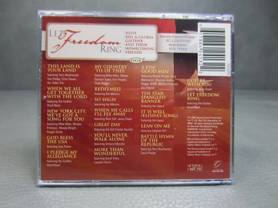 Gaither Gospel Series "Let Freedom Ring" CD 617884241322| eBay