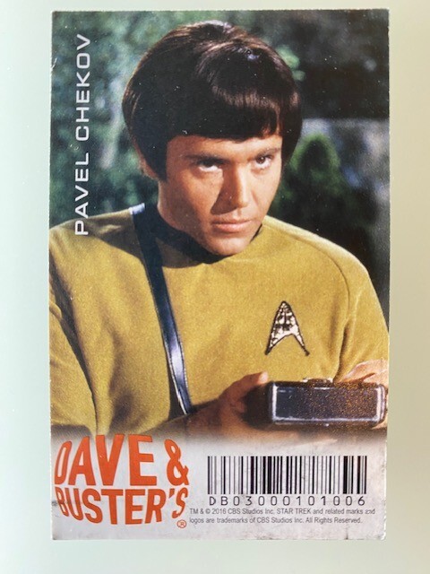 Dave and Buster's - Star Trek Cards - The Original Series - Single ...