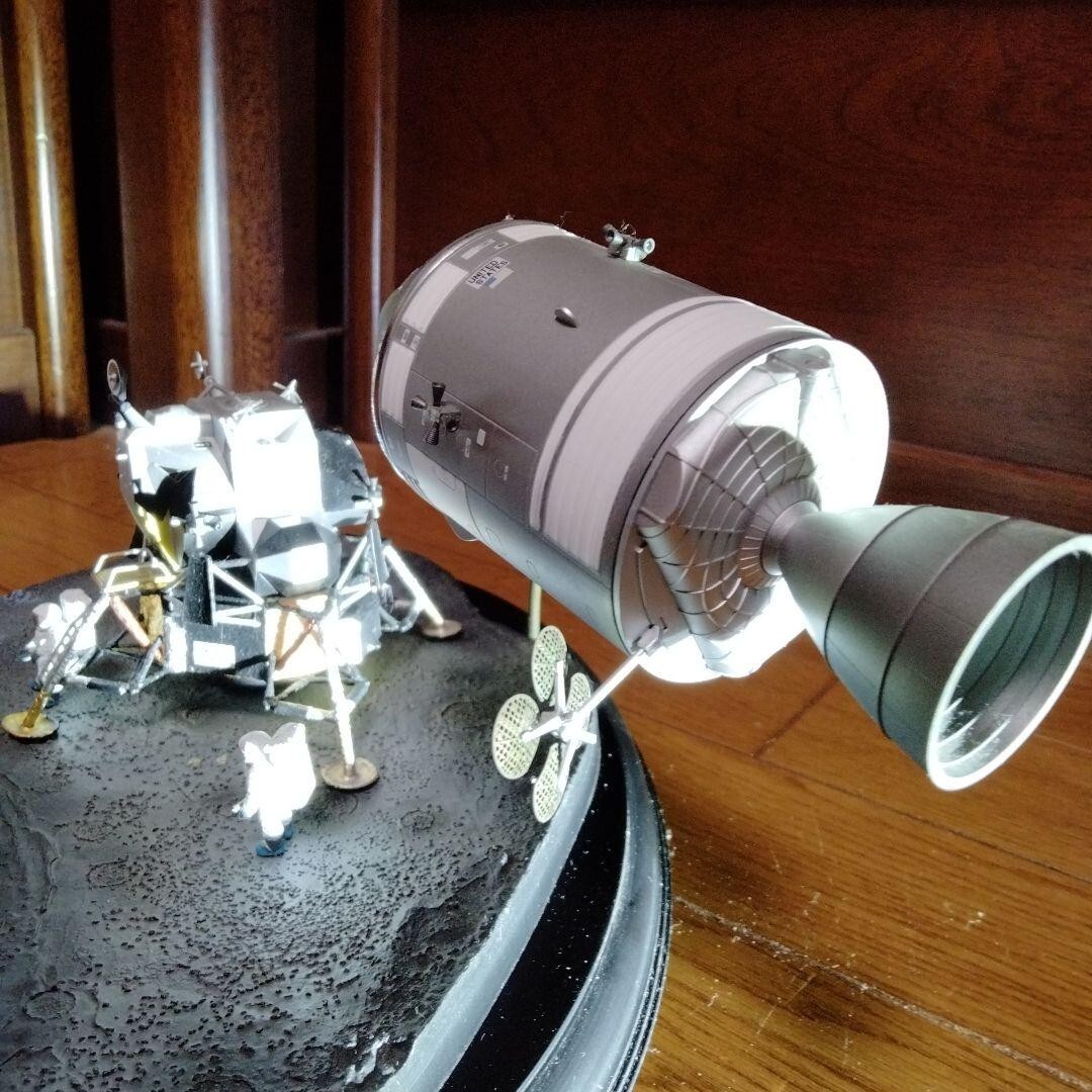 NASA Apollo 11 CSM & Lunar Module with Moon Base Model Kit 1/72 Space ...