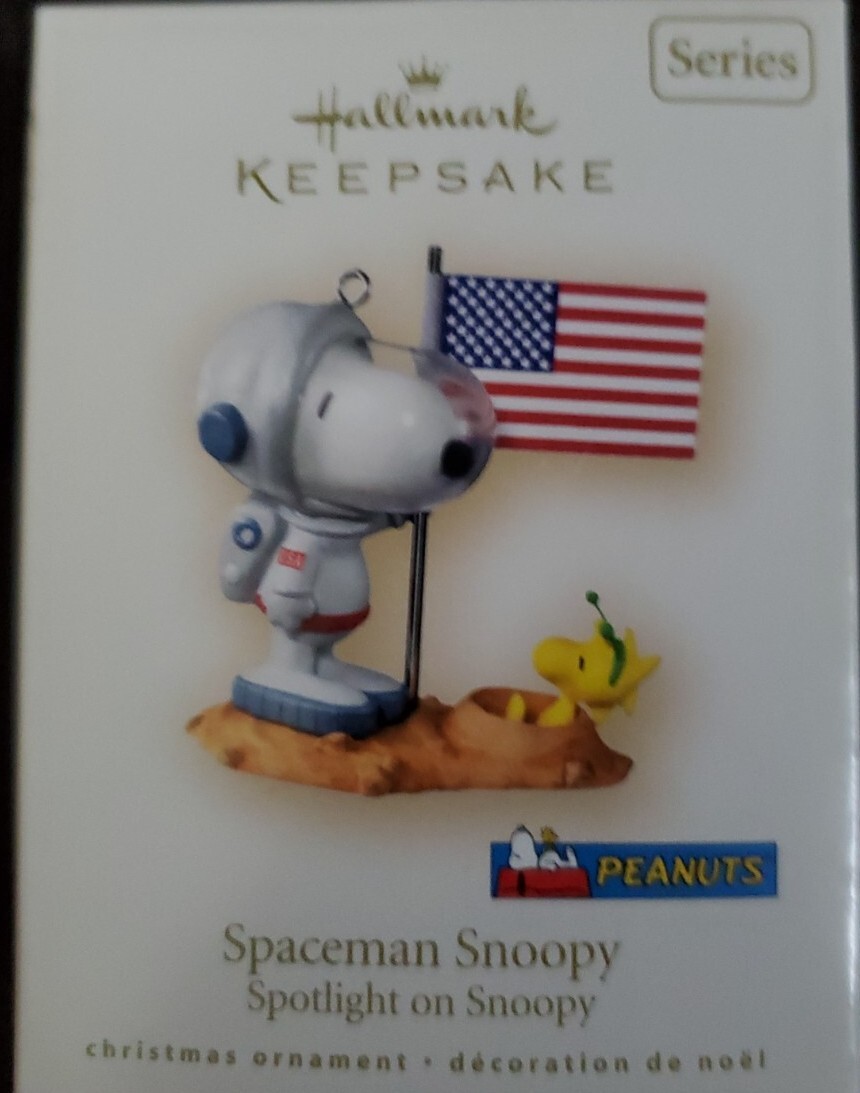 🐦🌟 💖 Hallmark Keepsake Peanuts Spaceman Snoopy 2007 Snoopy Woodstock ...