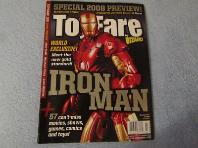 TOYFARE 126; 'IRON MAN' Cover; Indiana Jones, Dino-Riders, Feb 2008 | eBay