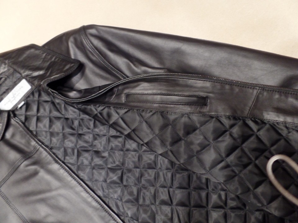 Mens Marc New York Andrew Marc Very Soft Black Leather Jacket L | eBay