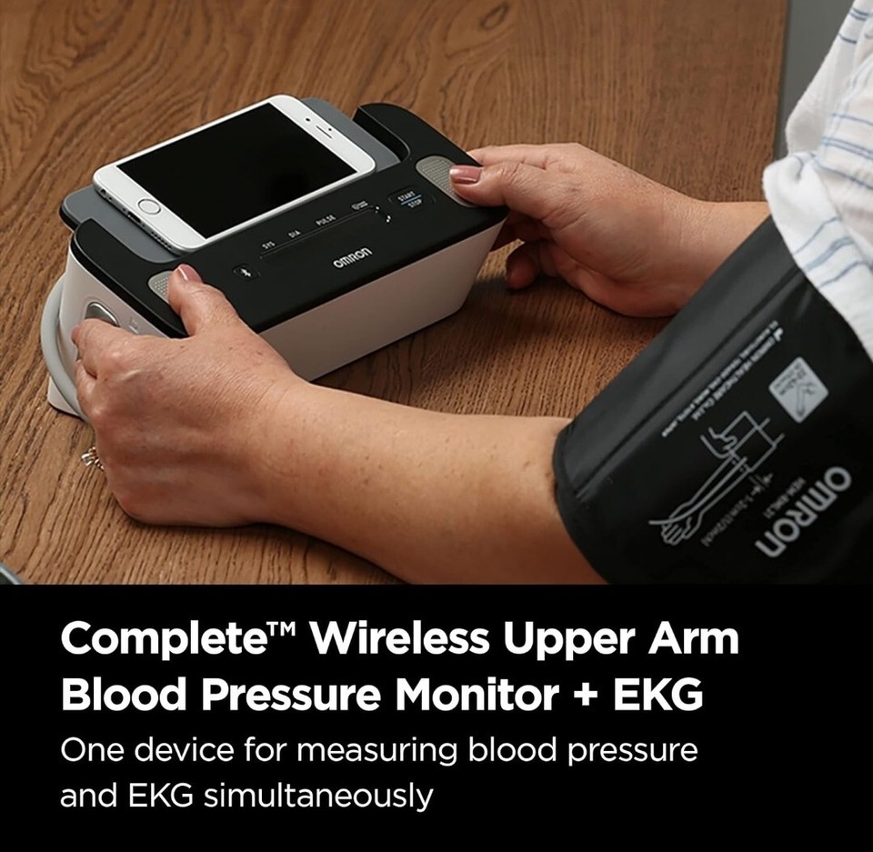 OMRON - Complete Wireless Upper Arm Blood Pressure Monitor + EKG ...