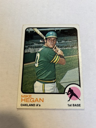 1973 TOPPS MIKE HEGAN #382 SIGNED AUTO OAKLAND ATHLETICS DECEASED | eBay