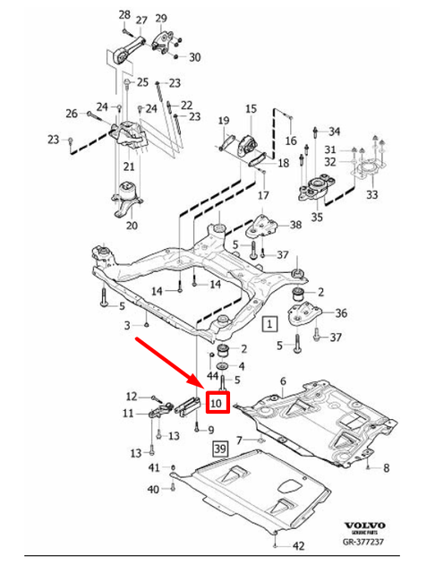 OEM VOLVO S60 MK2 REAR ENGINE TORQUE ROD 31401239 for sale online | eBay