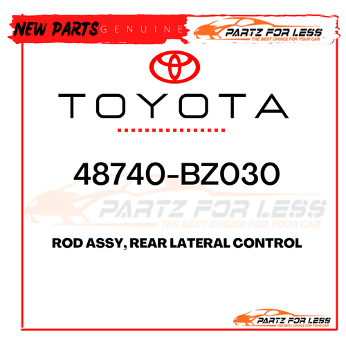 48740-BZ030 TOYOTA GENUINE ROD ASSY, REAR LATERAL CONTROL 48740BZ030 ...