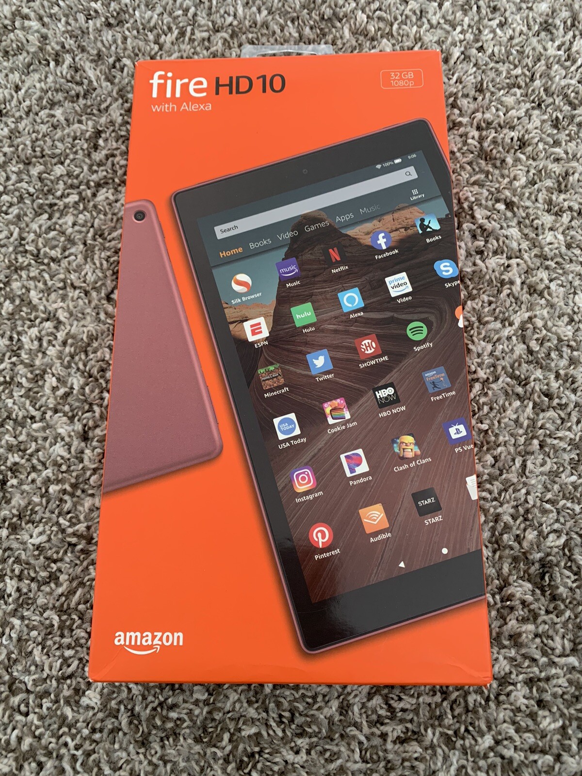 Amazon Fire HD 10 (9th Generation) 32GB, Wi-Fi, 10.1in - Plum ...