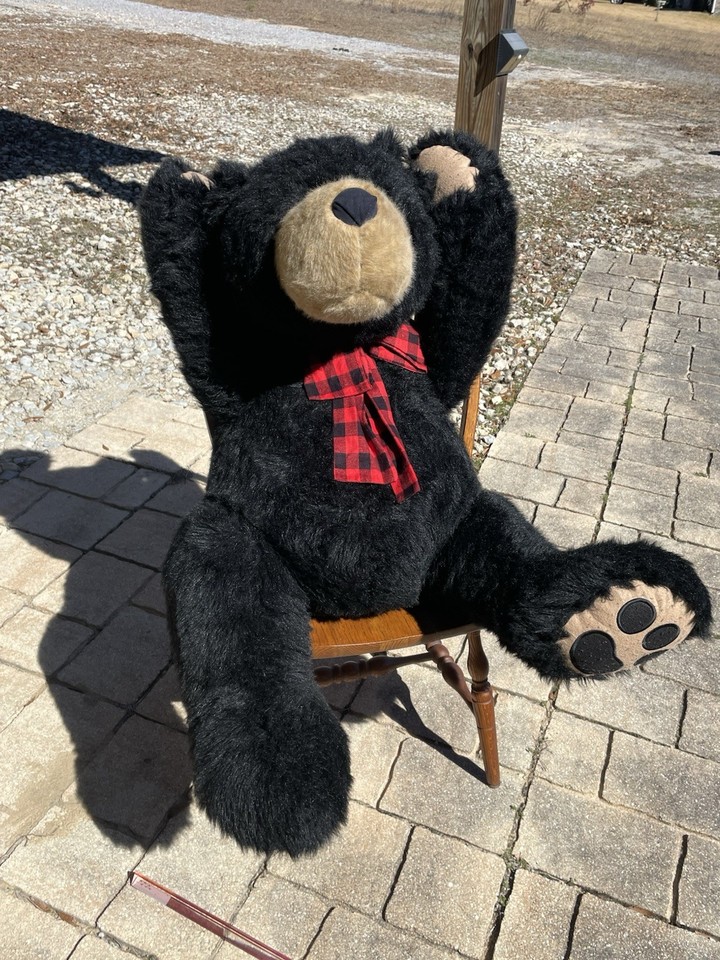Giant 46” Boyd’s Bear & Baby 20” Bear Stuffed Animal Plush Black ...