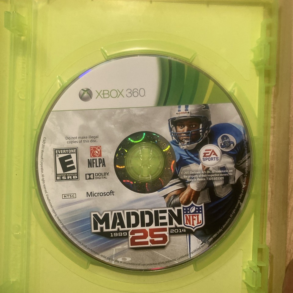 Xbox 360 Madden NFL 25 Collection Xbox 360 Lot Madden 09 11 12 15 All ...