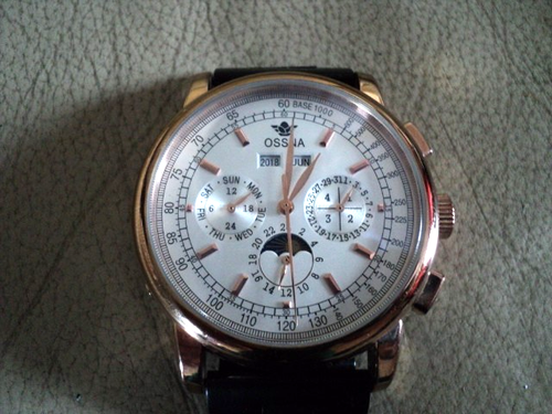 Men's Ossna Moonphase Automatic Working GWO VGC | eBay UK