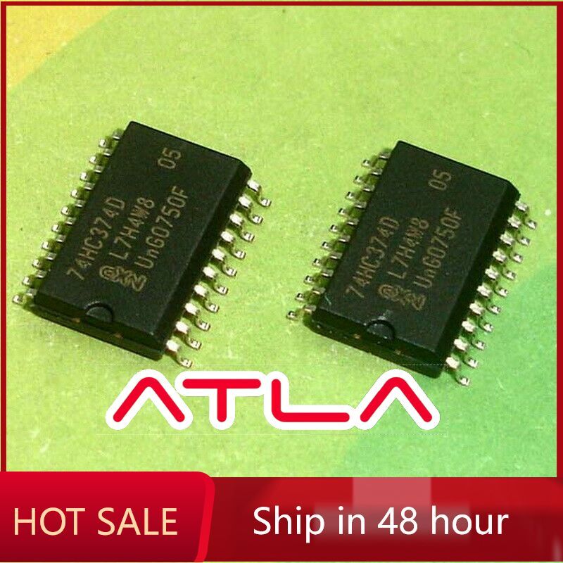 100pcs 74HC374D SOP-20-7.2MM 74HC374 SMD Octal D-type Flip-Flop;3-State ...